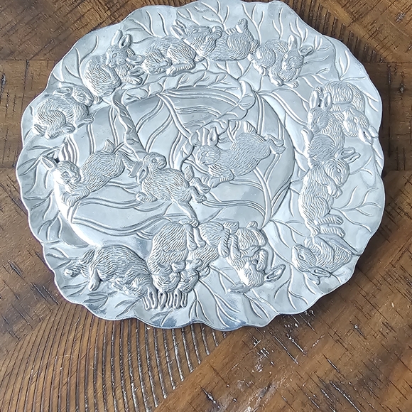 Arthur Court | Accents | Arthur Court Silver Plate With Rabbit Motif ...